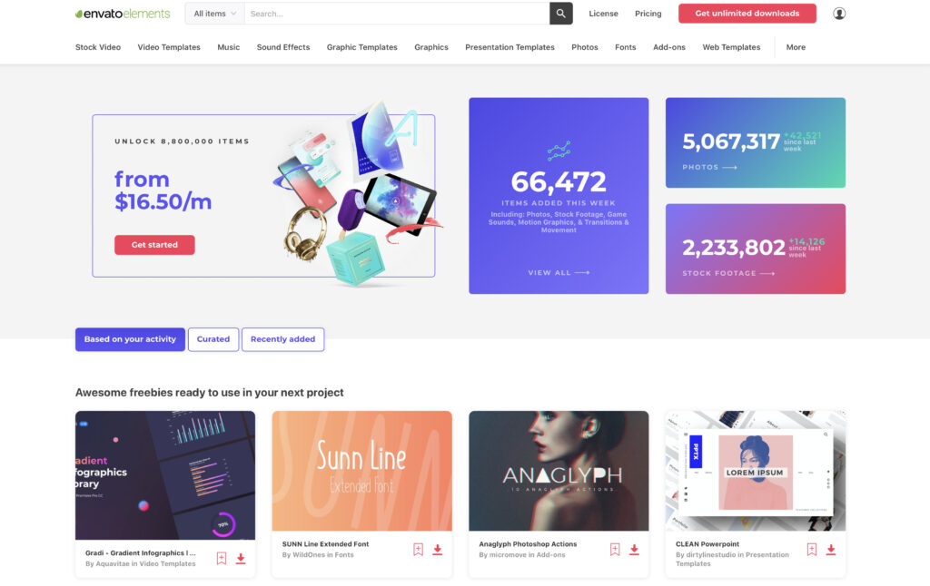 Envato ElementsとMotion Elements【比較】おすすめは？両方使用した感想【料金や特徴 】 | VIIDEOX